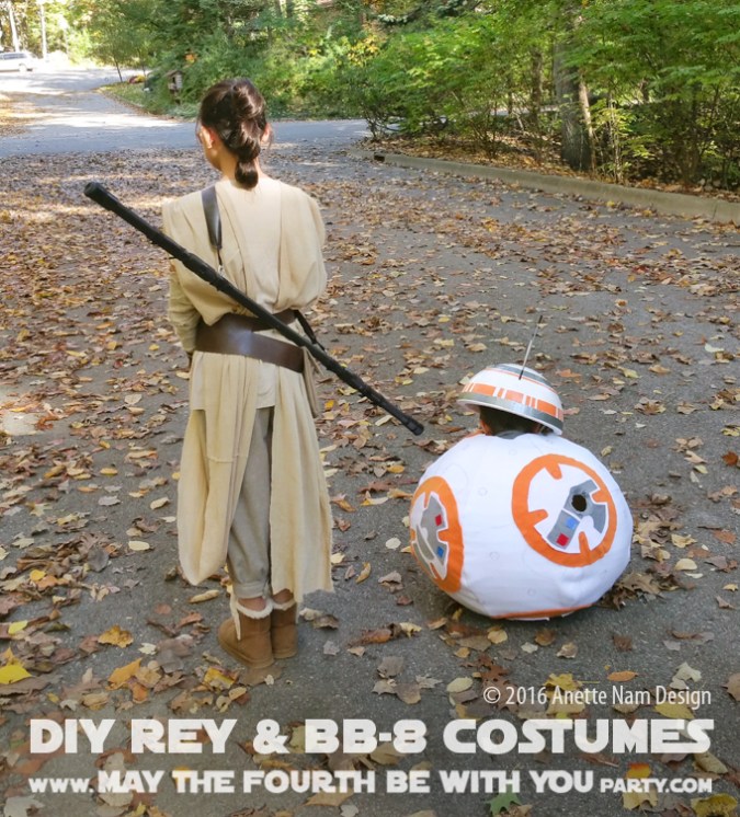 The Fun Awakens (DIY Rey and BB-8 Costumes) | May the Fourth be with ...