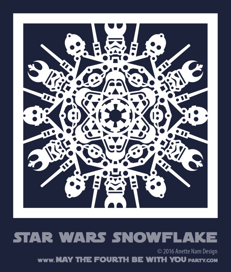 Star Wars Snowflake Pattern #1 (downloadable) | May the Fourth be with ...