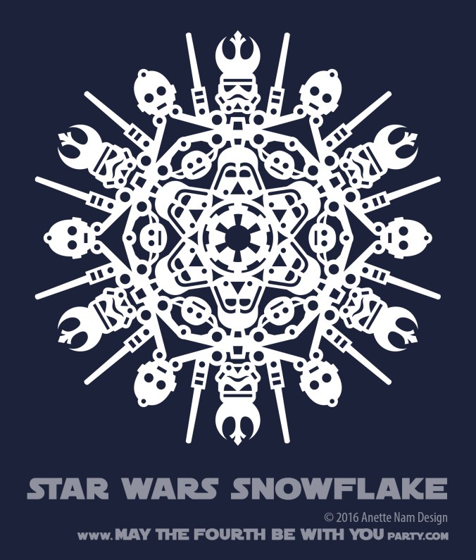 Star Wars Snowflake Pattern #1 (downloadable) | May the Fourth be with ...